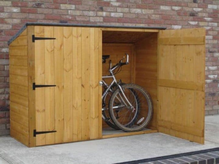 Garaj din lemn - variantă de depozitare pentru bicicleta ta » Stejar Masiv